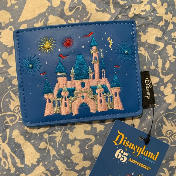 Disney | Bags | Nwt Disneyland Anniversary Card Wallet | Poshmark